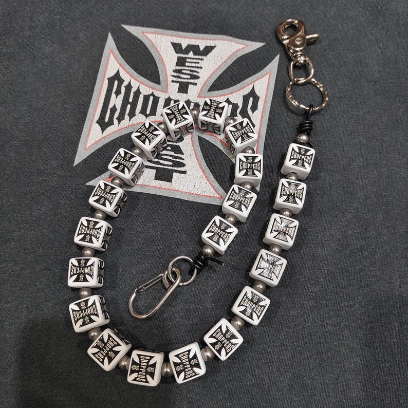 West Coast Choppers White Logo Black / Harley Davidson Jeans Chain ...