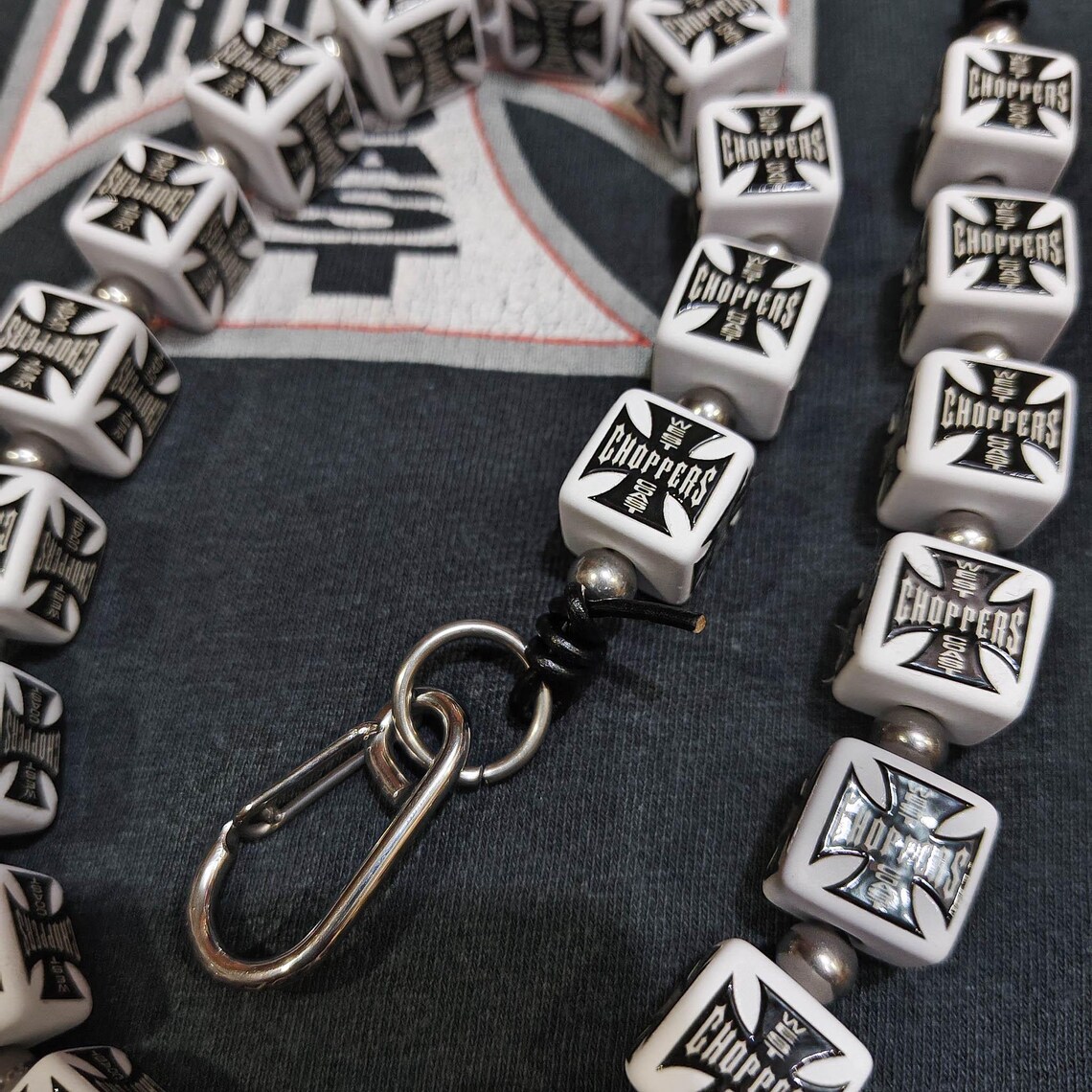 West Coast Choppers White Logo Black / Harley Davidson Jeans Chain ...