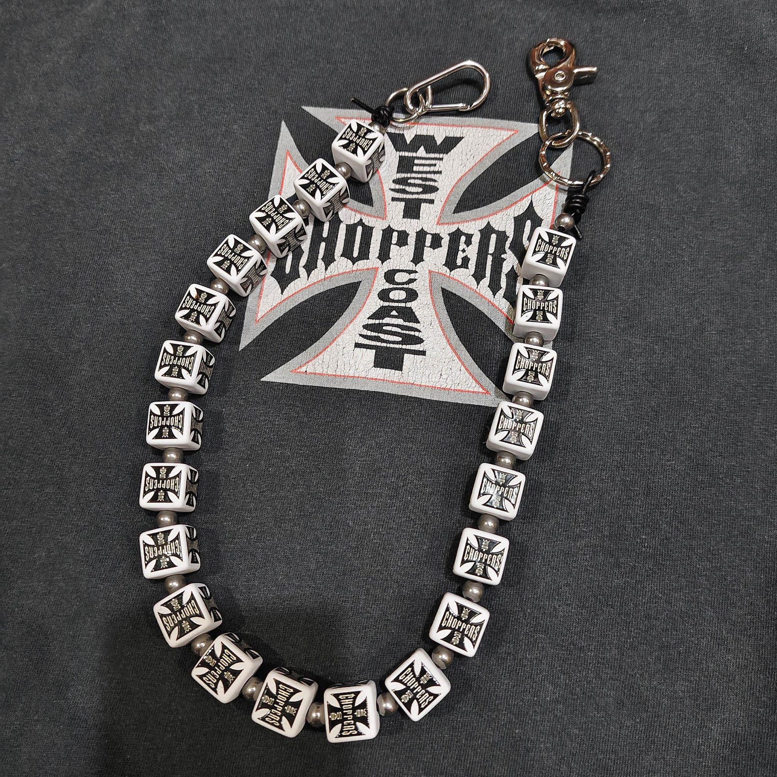 West Coast Choppers White Logo Black / Harley Davidson Jeans Chain ...