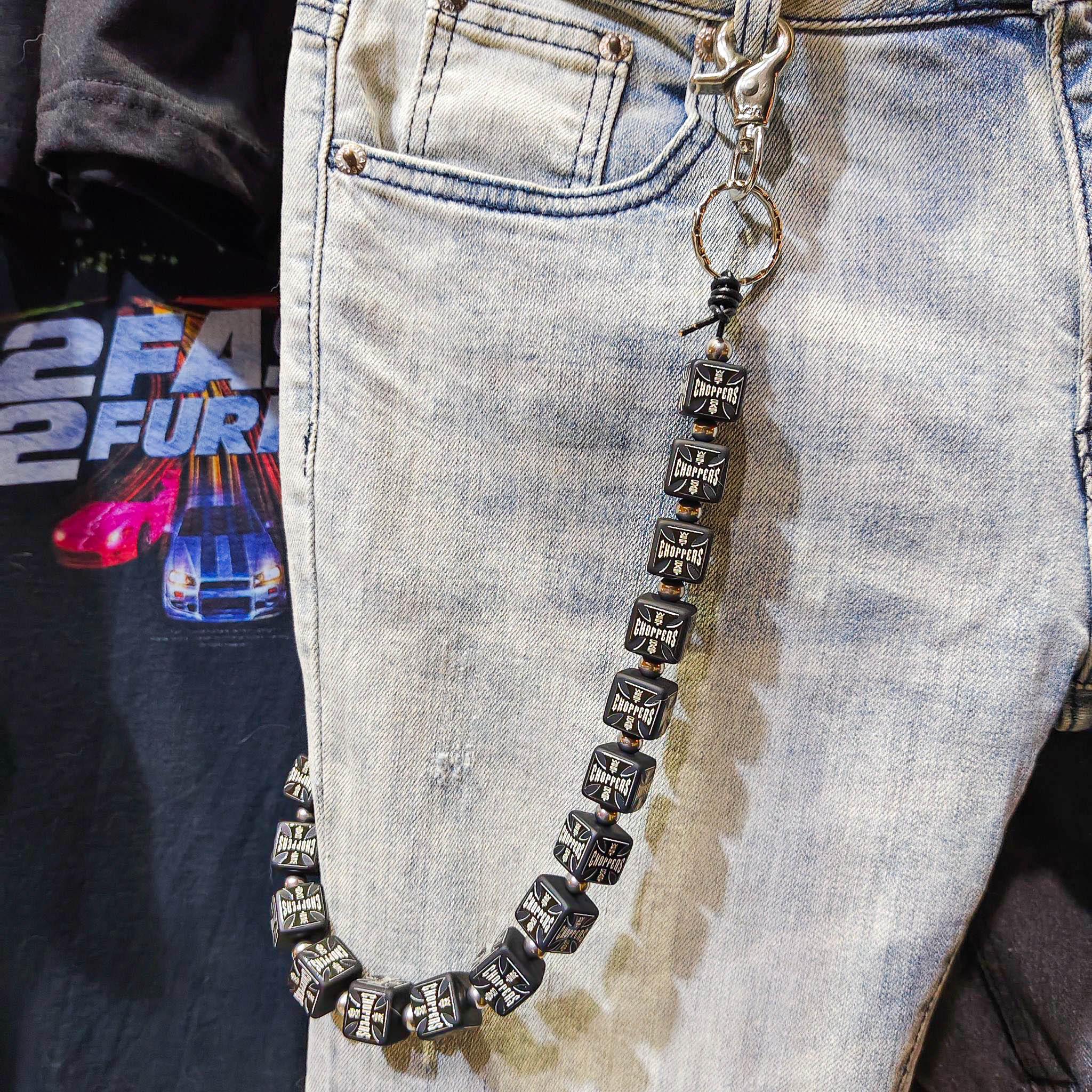 West Coast Choppers Black Logo Wallet Chain / Harley Davidson Jeans ...