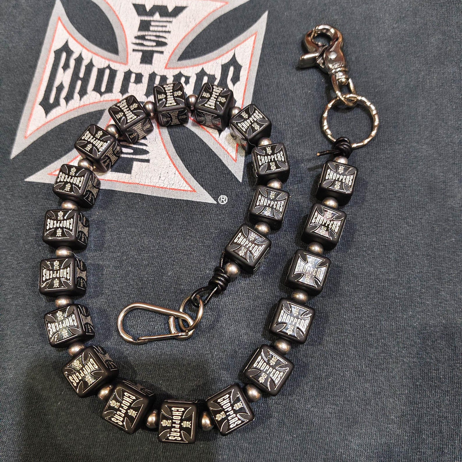 West Coast Choppers Black Logo Black Wallet Chain / Harley Davidson ...