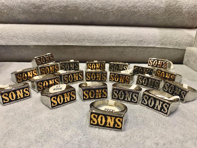 Ring Sons of Anarchy Ring Sons Gold Soa Mayans Son Stainless316l / Jax ...