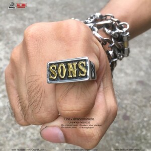 Ring Sons of Anarchy Ring Sons Gold Soa Mayans Son Stainless316l / Jax ...