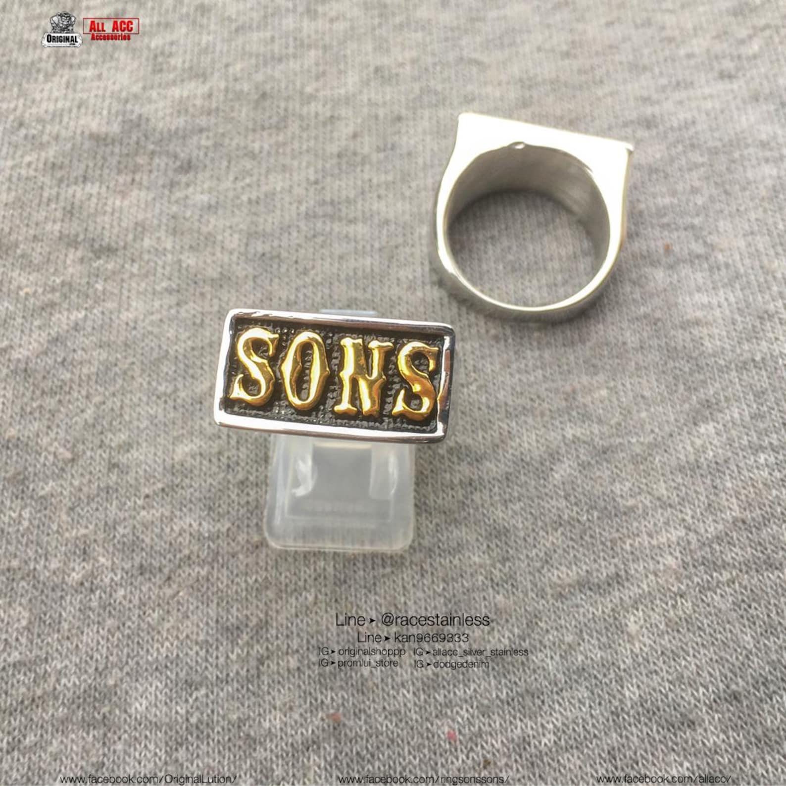 Ring Sons of Anarchy Ring Sons Gold Soa Mayans Son Stainless316l / Jax ...