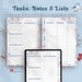 Lined Notes, Printable Note Insert, Simple Note Template, Planner ...