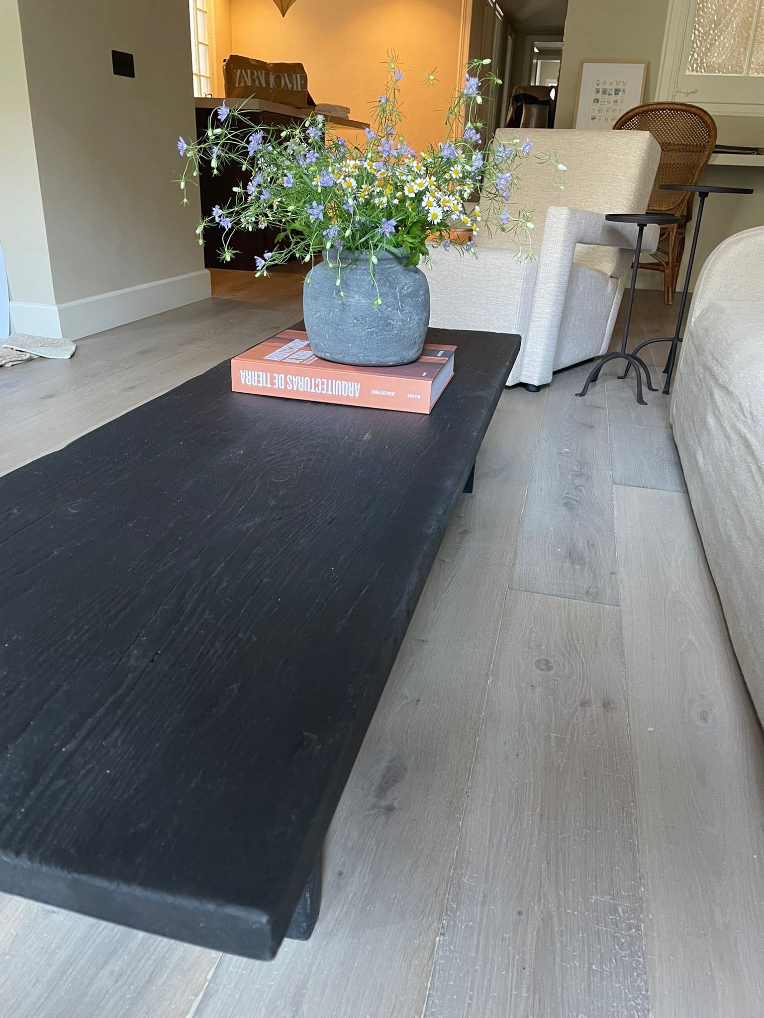 Rustic Coffee Table - Modern Form, Organic Material - Etsy