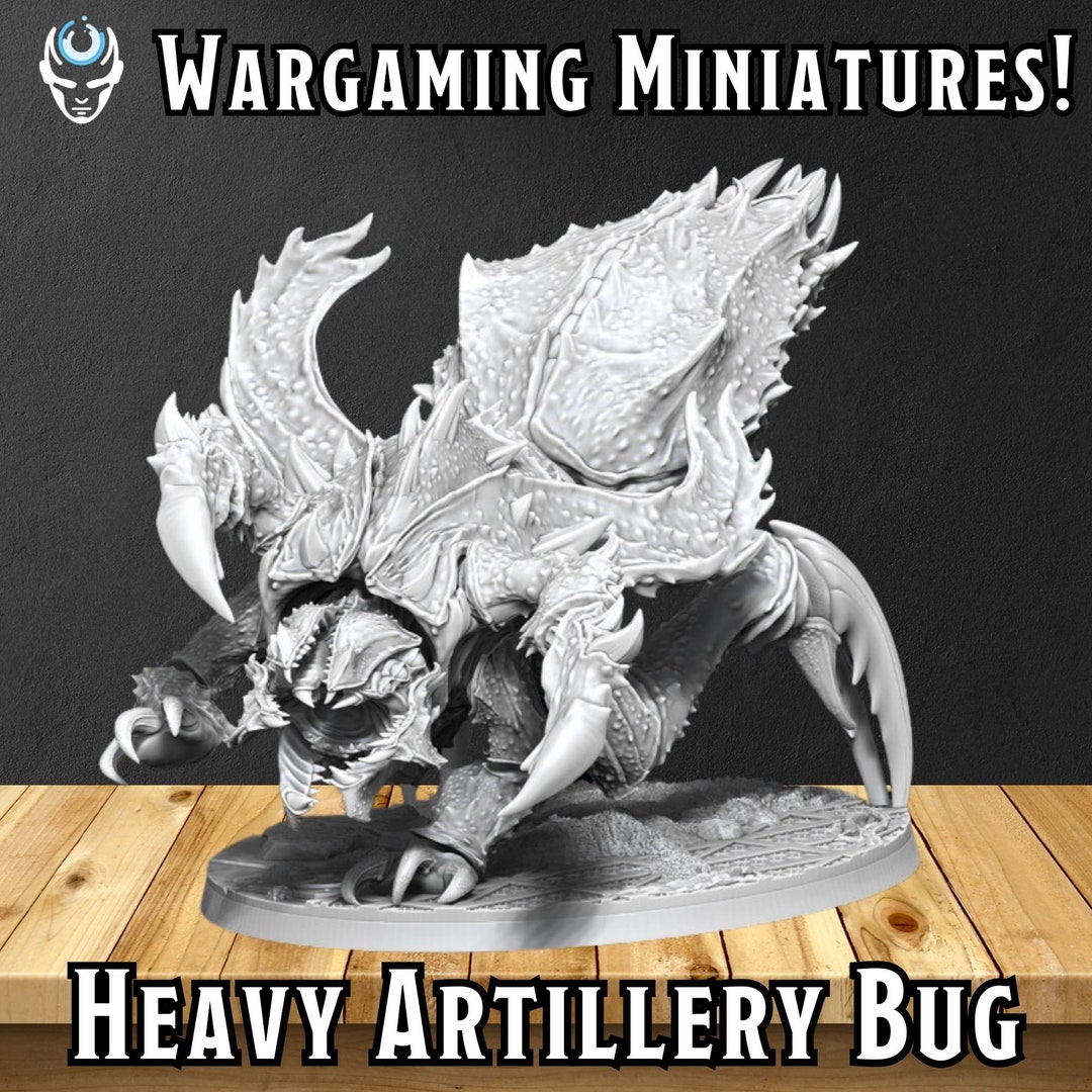 Heavy Bio Artillery Resin 3D Printed Wargaming Model Bases Included ...