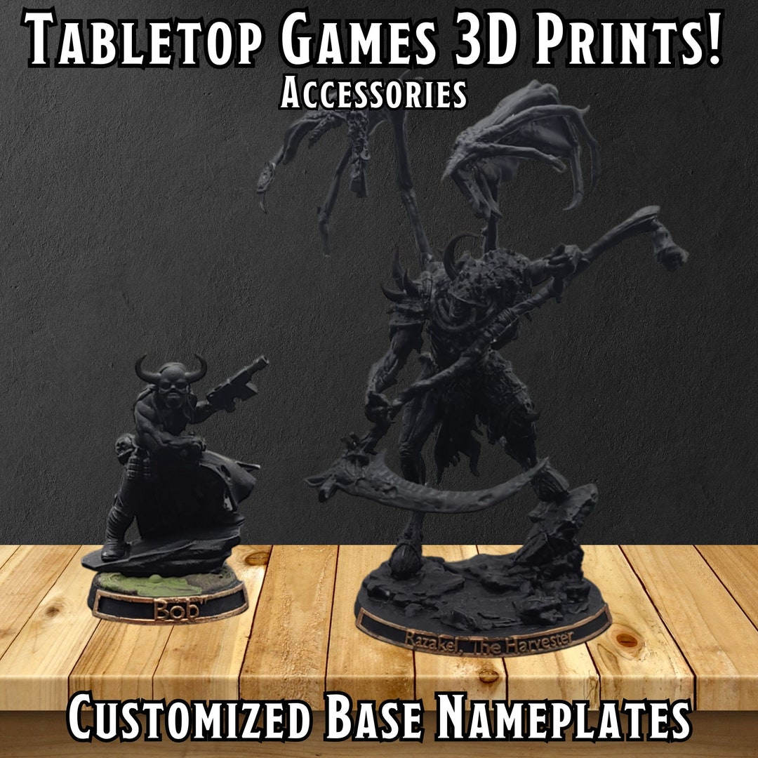 Custom Base Nameplate Resin 3D Printed - Etsy