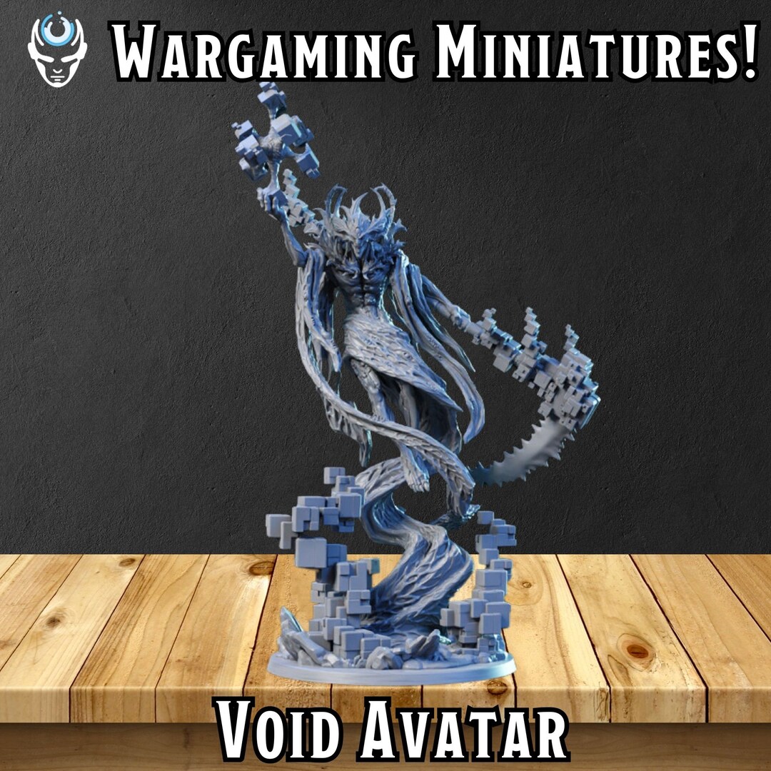 Void Avatar Resin 3D Printed Wargaming Model Bases Included sized ...