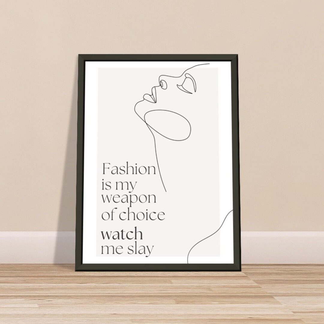Premium Wall Art, Motivational Poster, Dressing Room Art, Metal Framed ...