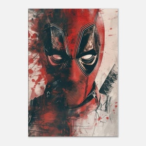 Deadpool Graffiti Urban Grunge Ryan Reynolds Movie Greats Canvas Art ...