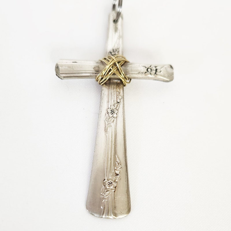 Silverware Cross - Etsy