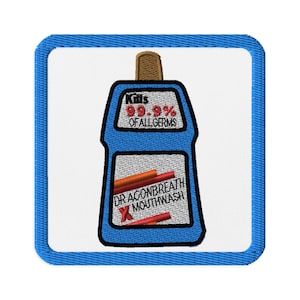 Mouthwashing Embroidered Patches, Pony Express Embroidered Patch, Anya ...