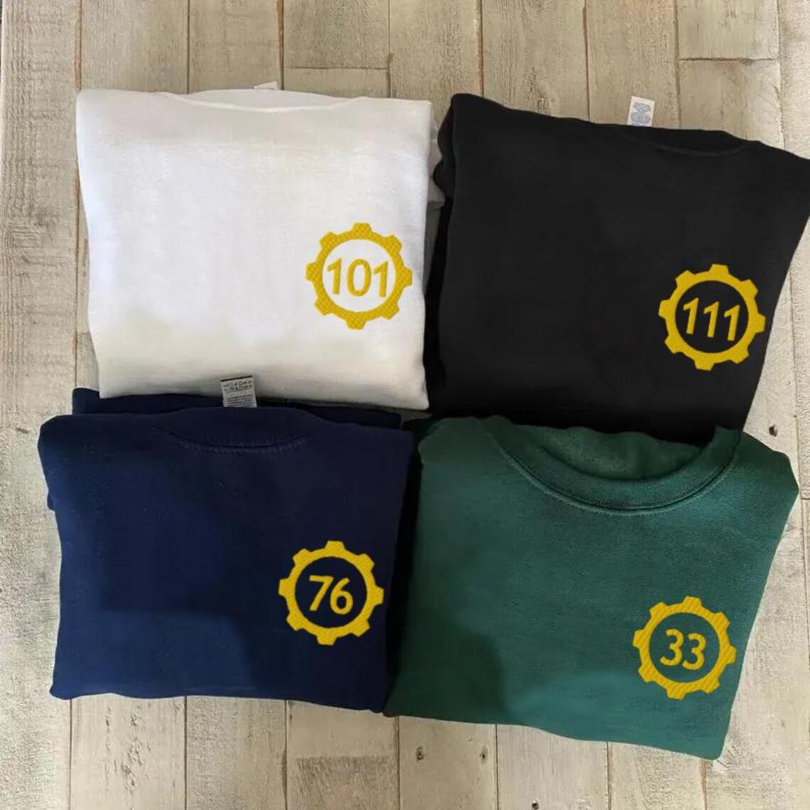 Custom Vault Survivor Cosplay, Embroidered Vault 111 Sweatshirt, Vault ...