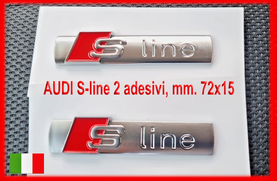 For AUDI S Line 2 Logo Badge Badge Emblem A2 A1 A3 A4 A5 A6 A7 A8 Q2 Q3 ...