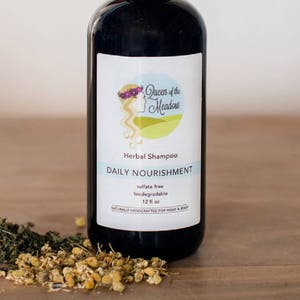 Sulfate Free Shampoo, DAILY NOURISHMENT Shampoo, Sls Free, Organic Hair ...