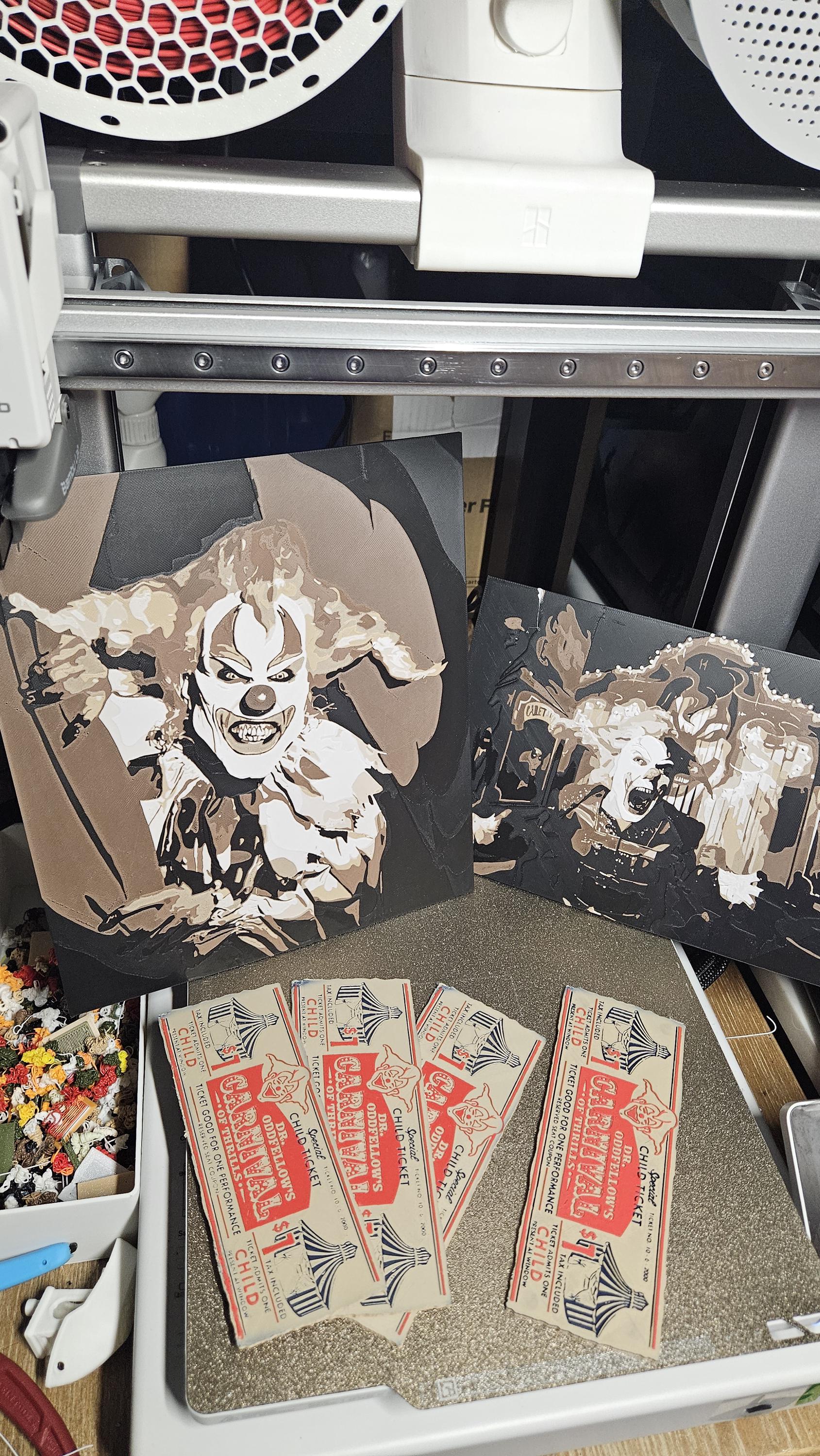 3D Printed Ticket Props set of 3 Halloween Horror Nights Props ...