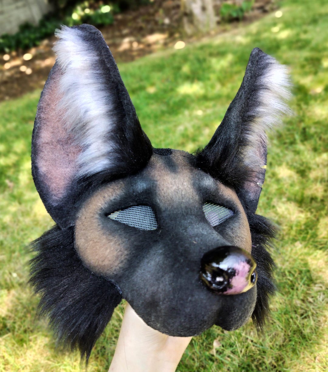 German Shepard | Therian Style Mask | Handmade and Airbrushed! - Etsy