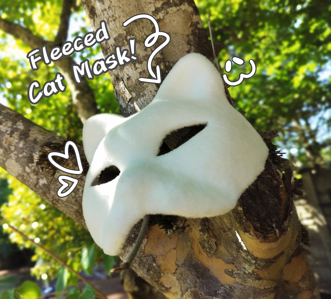Fleeced Cat Mask Base | Made to Order - Etsy