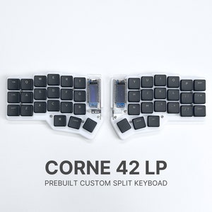 Keebmaker Corne 42 LP Prebuilt Keyboard - Customizable, Portable, and Stylish 40% Low-profile ...
