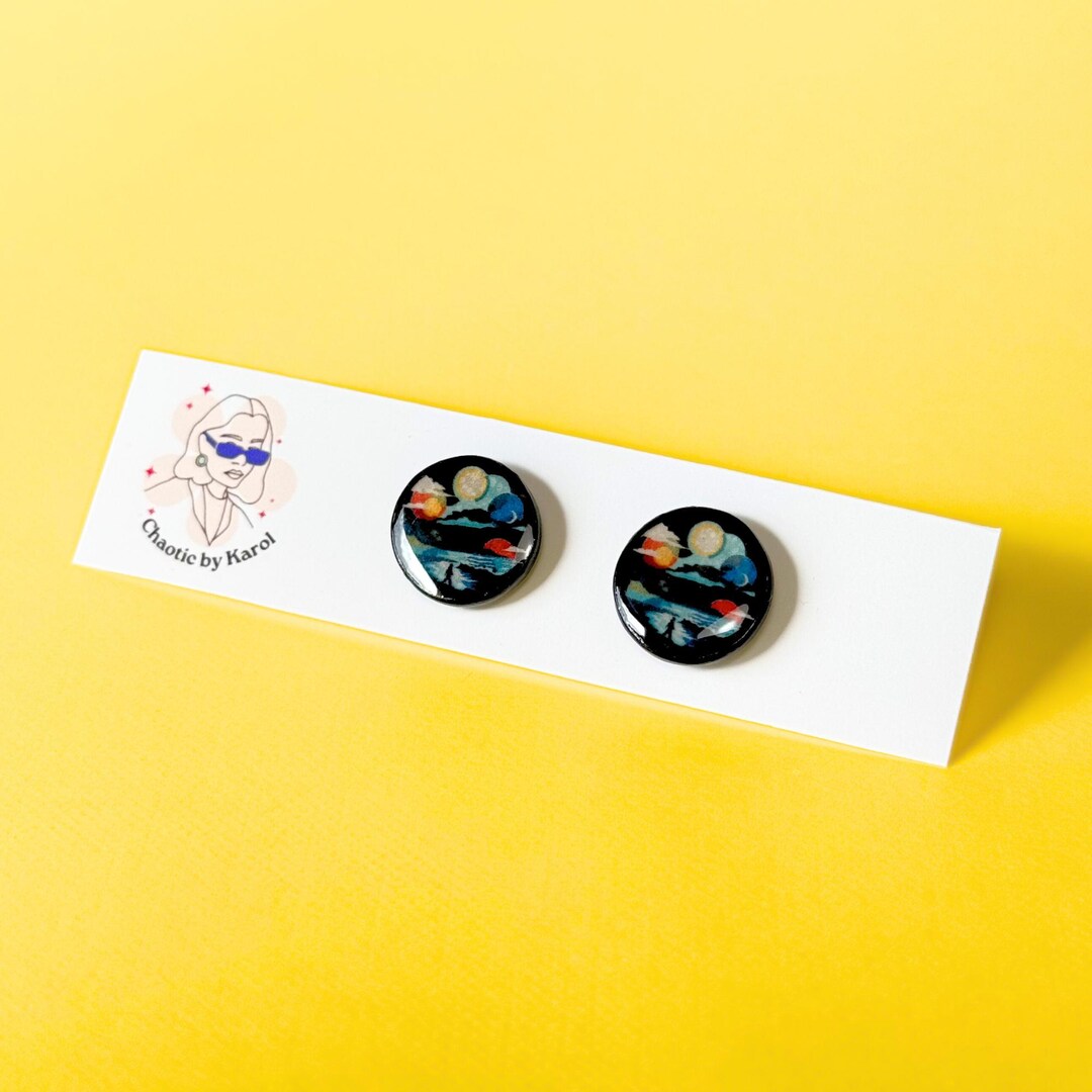 Louis Tomlinson “how Did I Get Here?” Stud Earrings—polymer Clay ...