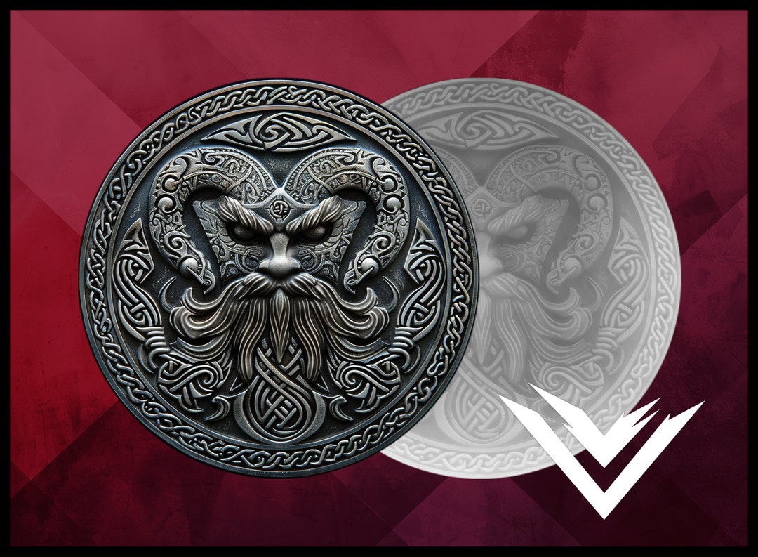 Norse/viking Inspired Design - Depth Map File for Coin, Wood or Slate ...