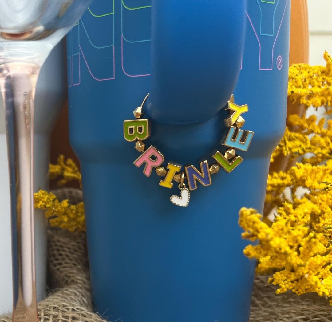 Tumbler Name Tag Stanley Accessories Tumbler Charm Personalized Tag ...