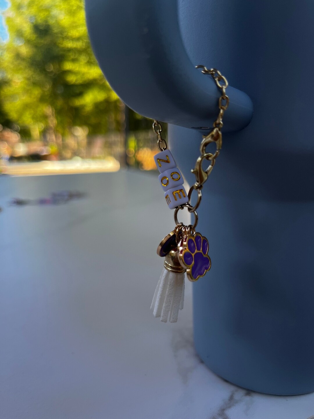 Custom Tumbler Cup Chains for Graduation or Birthday Custom Charm for ...