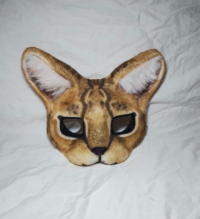 African Serval Cat Animal Mask - Etsy