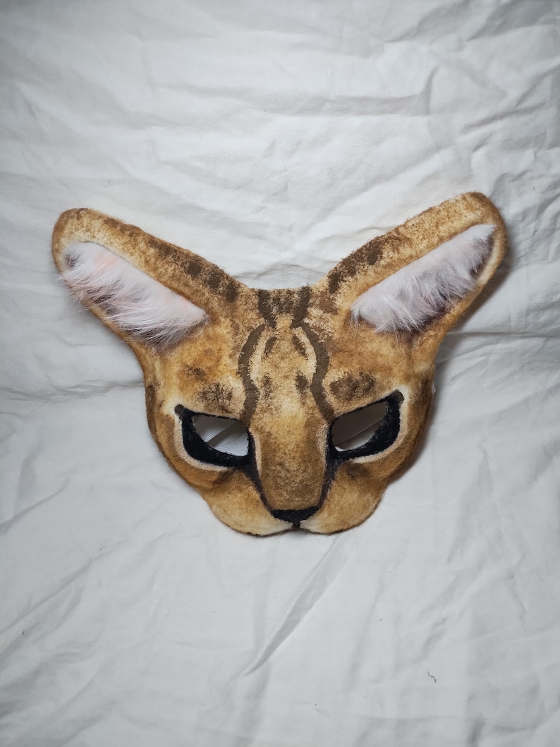 African Serval Cat Animal Mask - Etsy