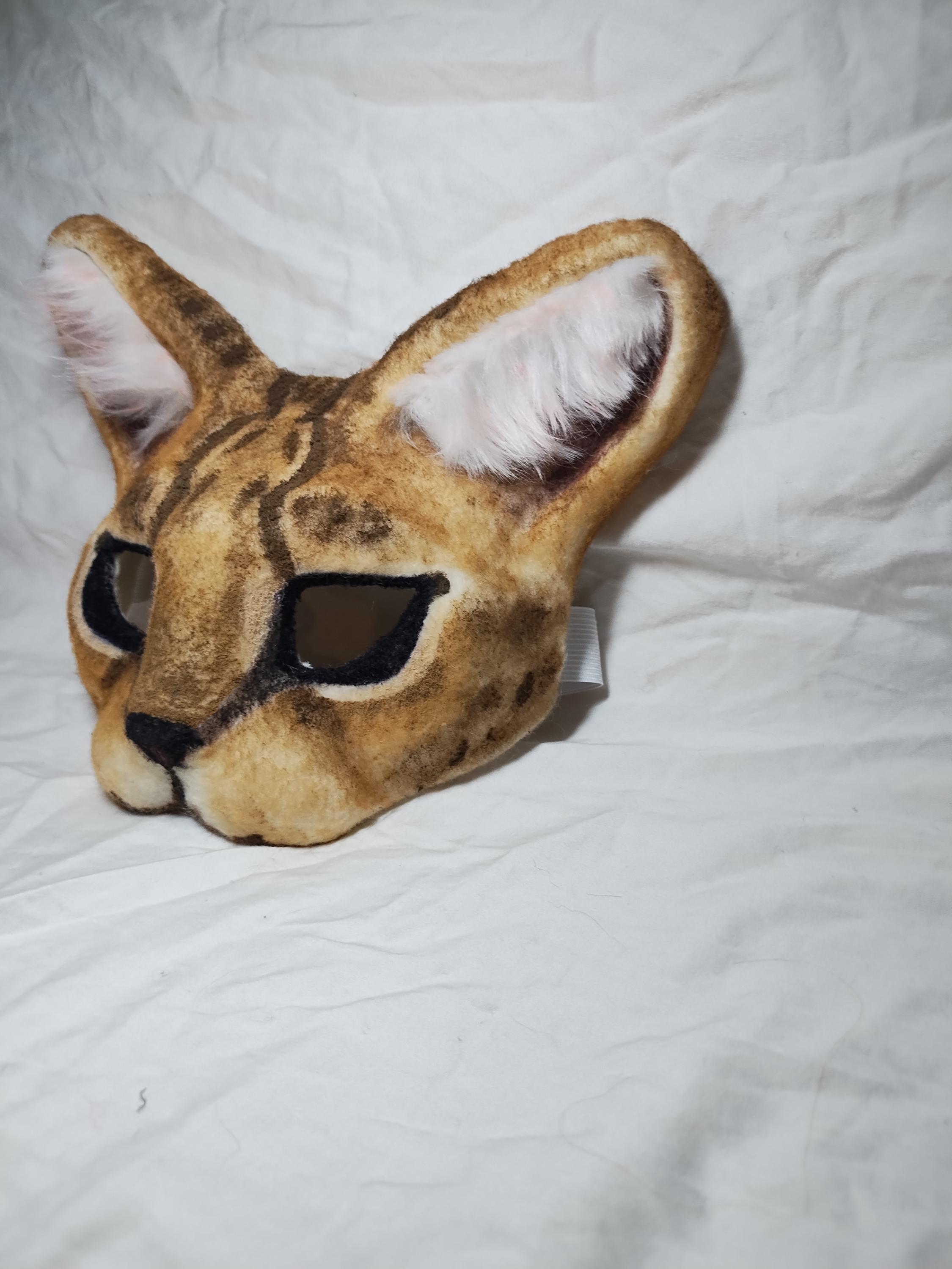 African Serval Cat Animal Mask - Etsy