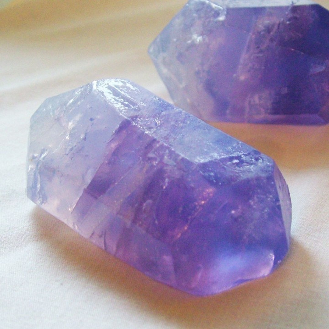 3 Oz. Soap/amethyst Crystal Soap - Etsy