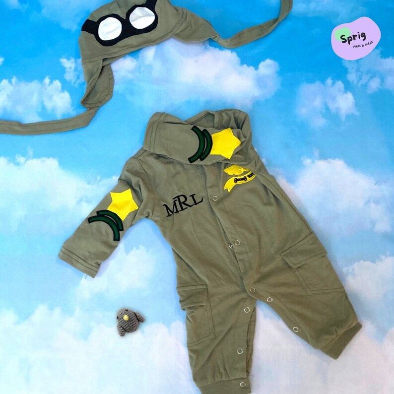 Baby Pilot Photoshoot Set, Full At-home Baby Photoshoot Kit, Photoshoot ...