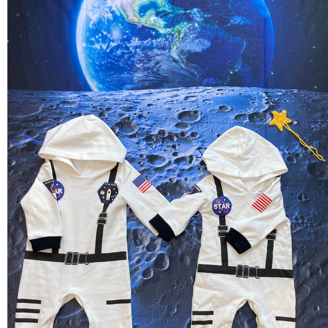 Twins Astronaut Baby Set, Backdrop and Prop, Photoshoot Kit, Photoshoot ...