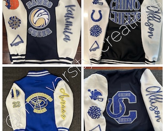 Custom Cheerleader Kids Varsity Jacket, for Sports Teams and After ...