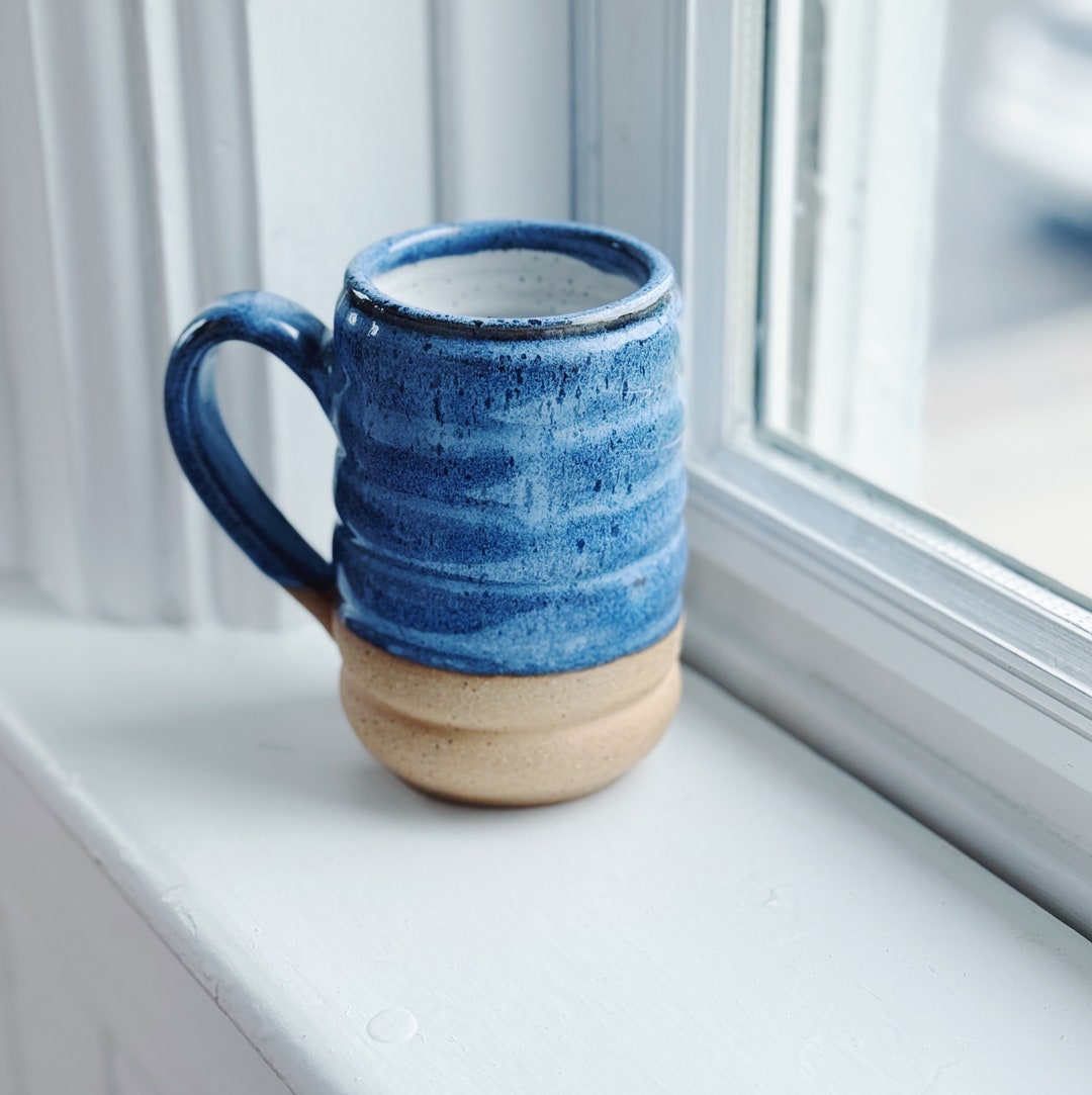 Blue Ridge Mug, Wheel Thrown Coffee Cup, Handmade Ceramic Mug Ceramic ...