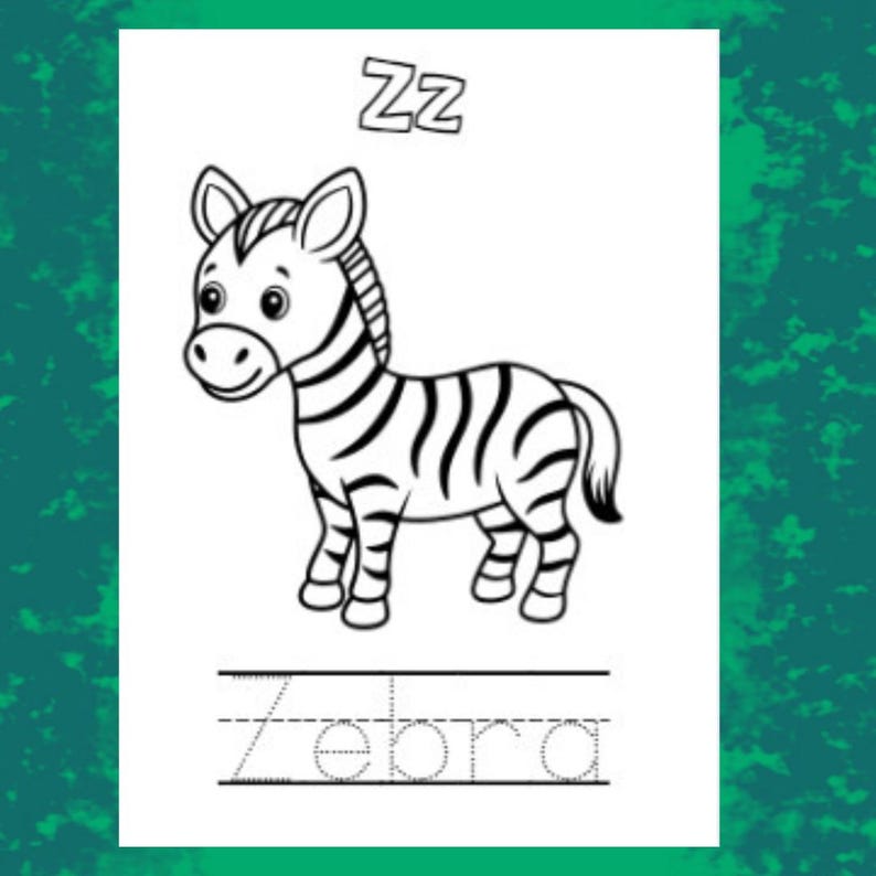 Alphabet Coloring Book. 26 Preschool Printable Templates Designed to ...