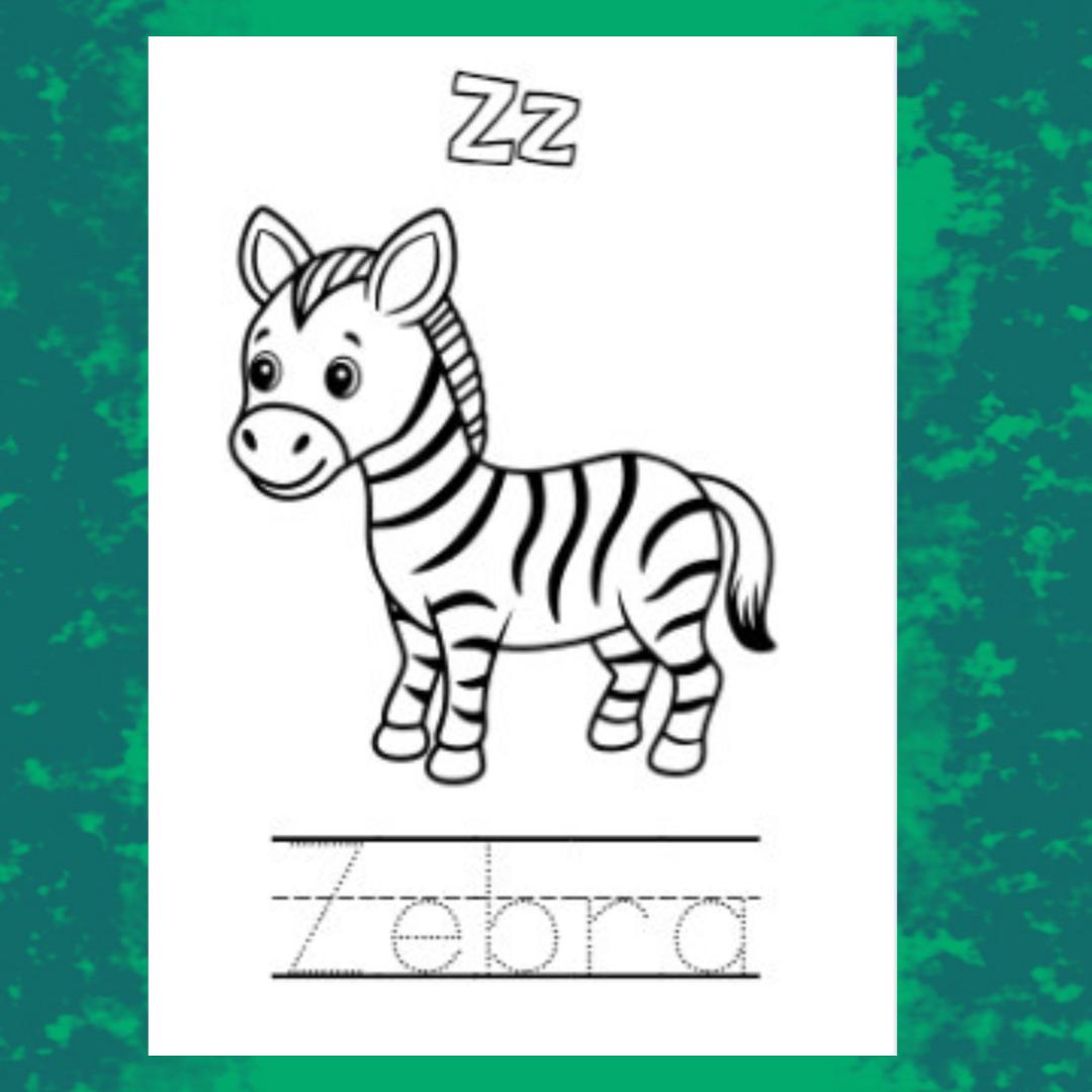 Alphabet Coloring Book. 26 Preschool Printable Templates Designed to ...