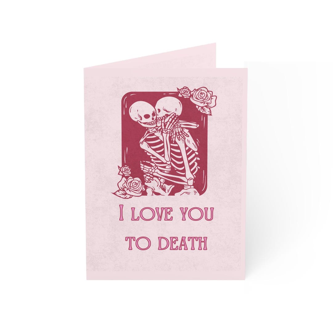 Romantic Love Note Gothic Tattoo Valentines Day or Birthday Card ...