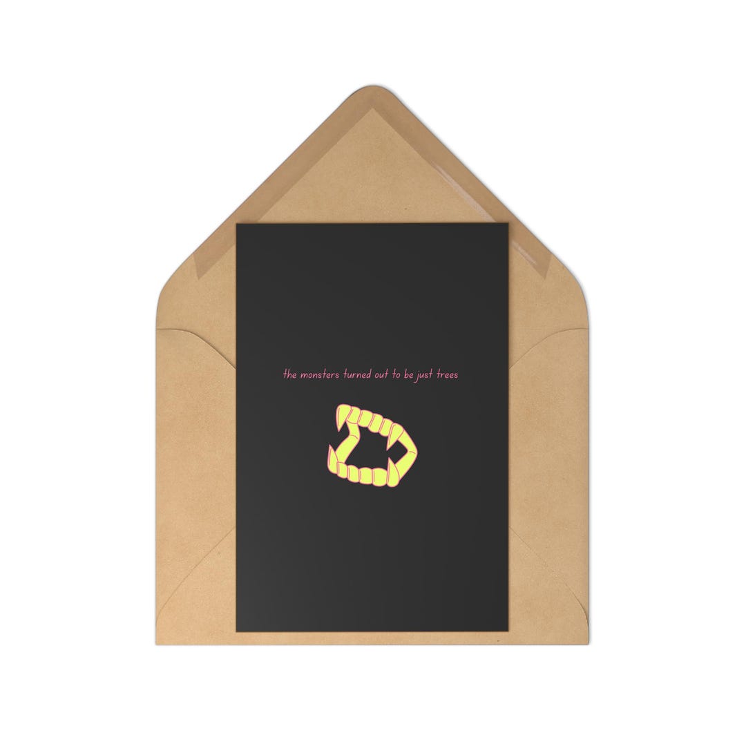Neon Fangs Postcard Set Taylor Swift Lyric Spooky Halloween Design 7 ...