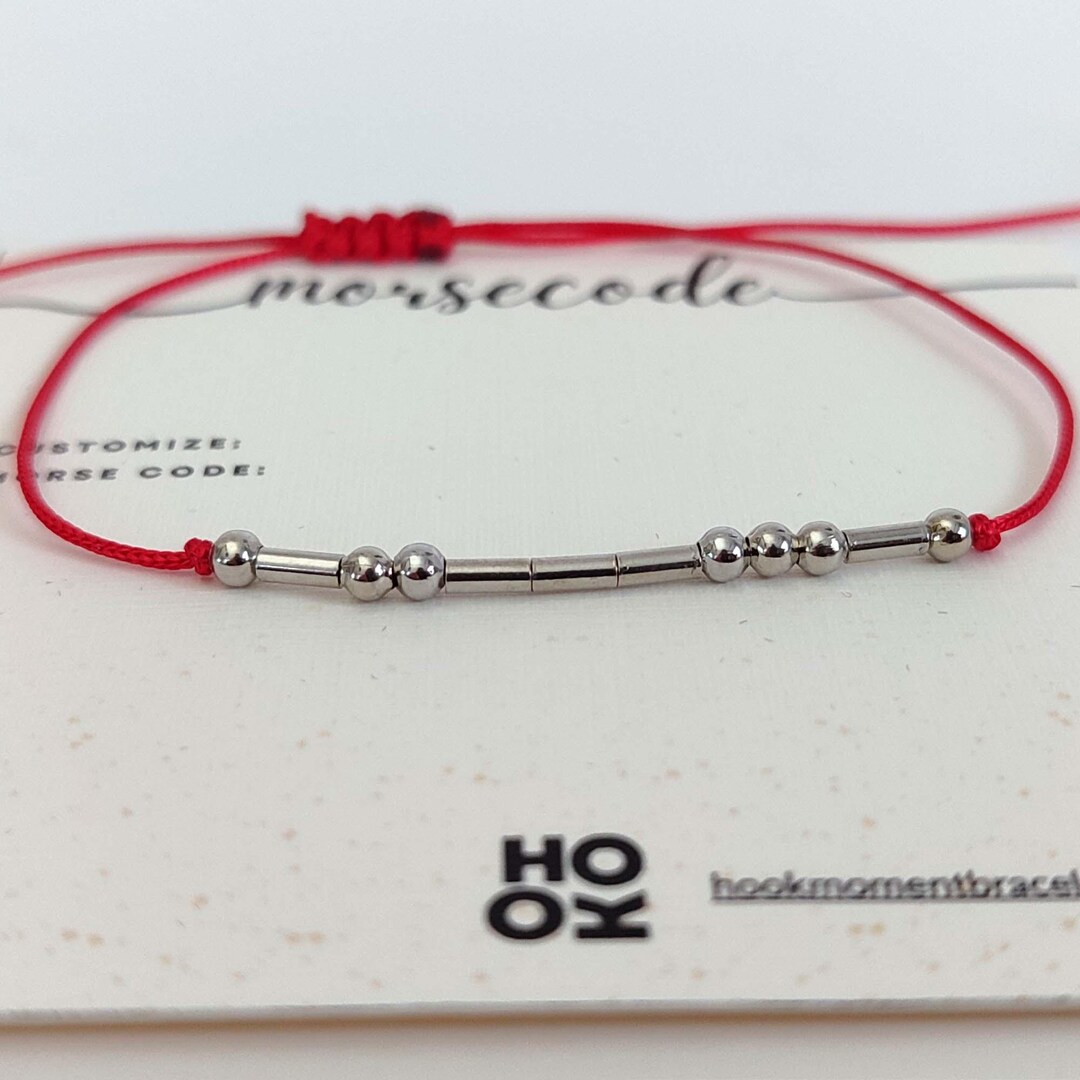 Matching Morse Code Bracelet Set, Morse Code Bracelet, Stainless Steel ...