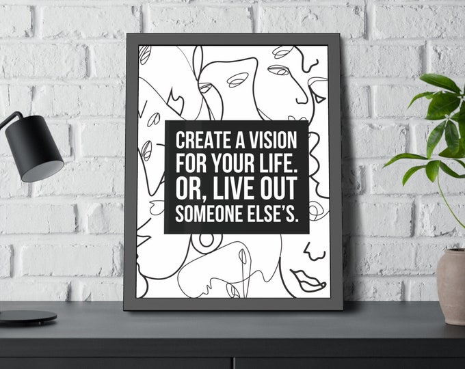 Creativity Poster Minimal Line Art, Writing Poster Framed Print, Brainy ...