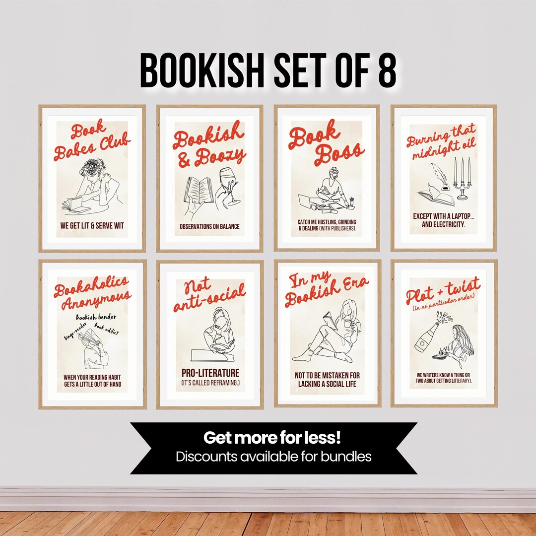 Funny Bookish Quote Prints, Vintage Book Lovers, Booknook Corner ...