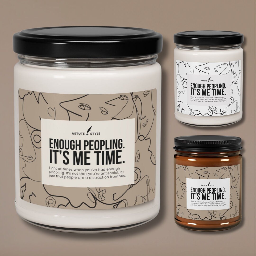 Introvert Do Not Disturb Candle Witty Sarcastic Enough Peopling Candles ...