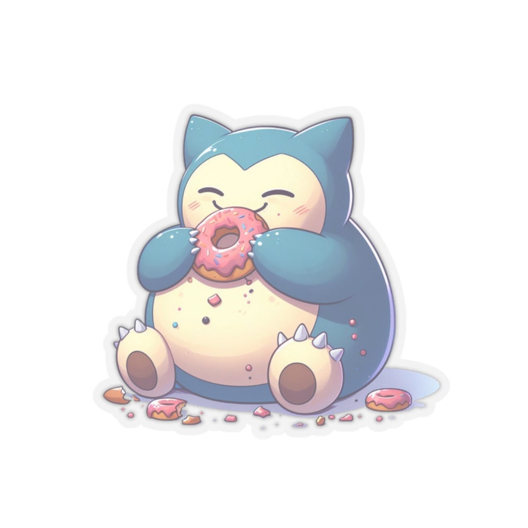 Snorlax Donut Sticker - Etsy