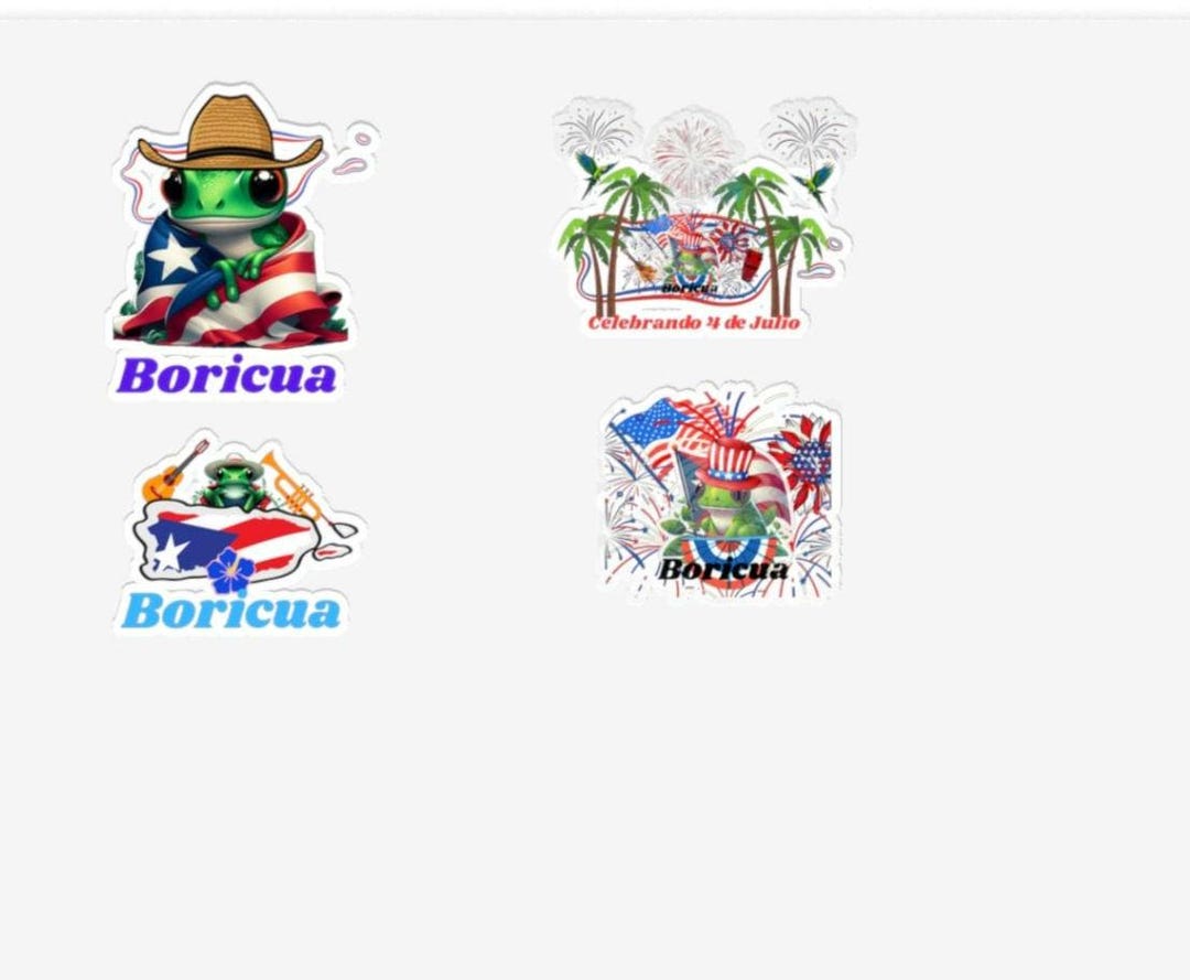 Puerto Rican Sticker Sheets - Showcase Your Island Heritage and Love of ...