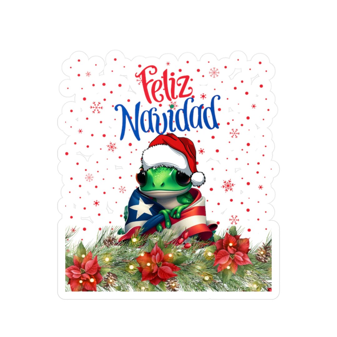 Vinyl Decal - Coqui Christmas Flare Sticker - Etsy
