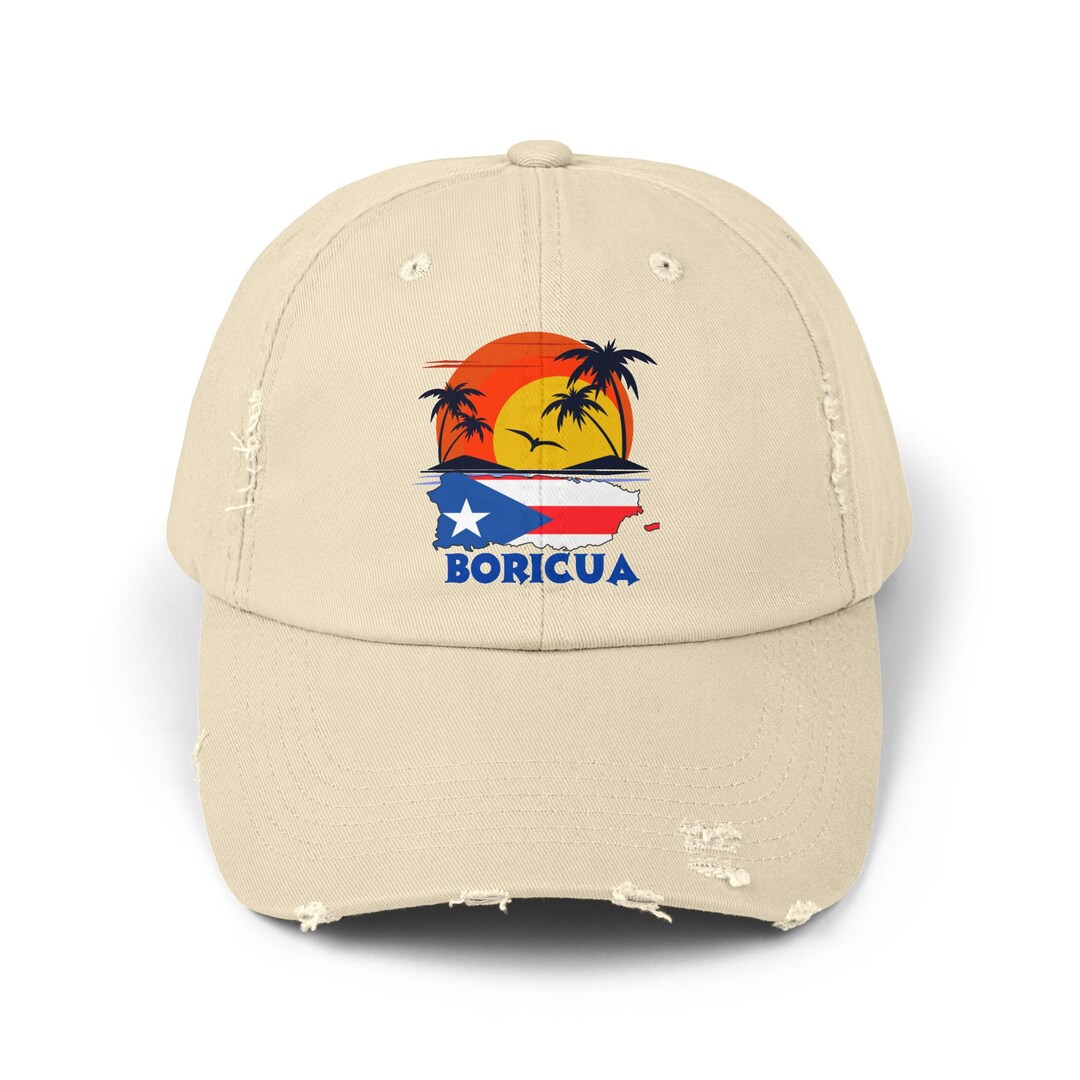 Boricua Cap Depicting Puerto Rico Island Life, Puerto Rico Cruising Cap ...