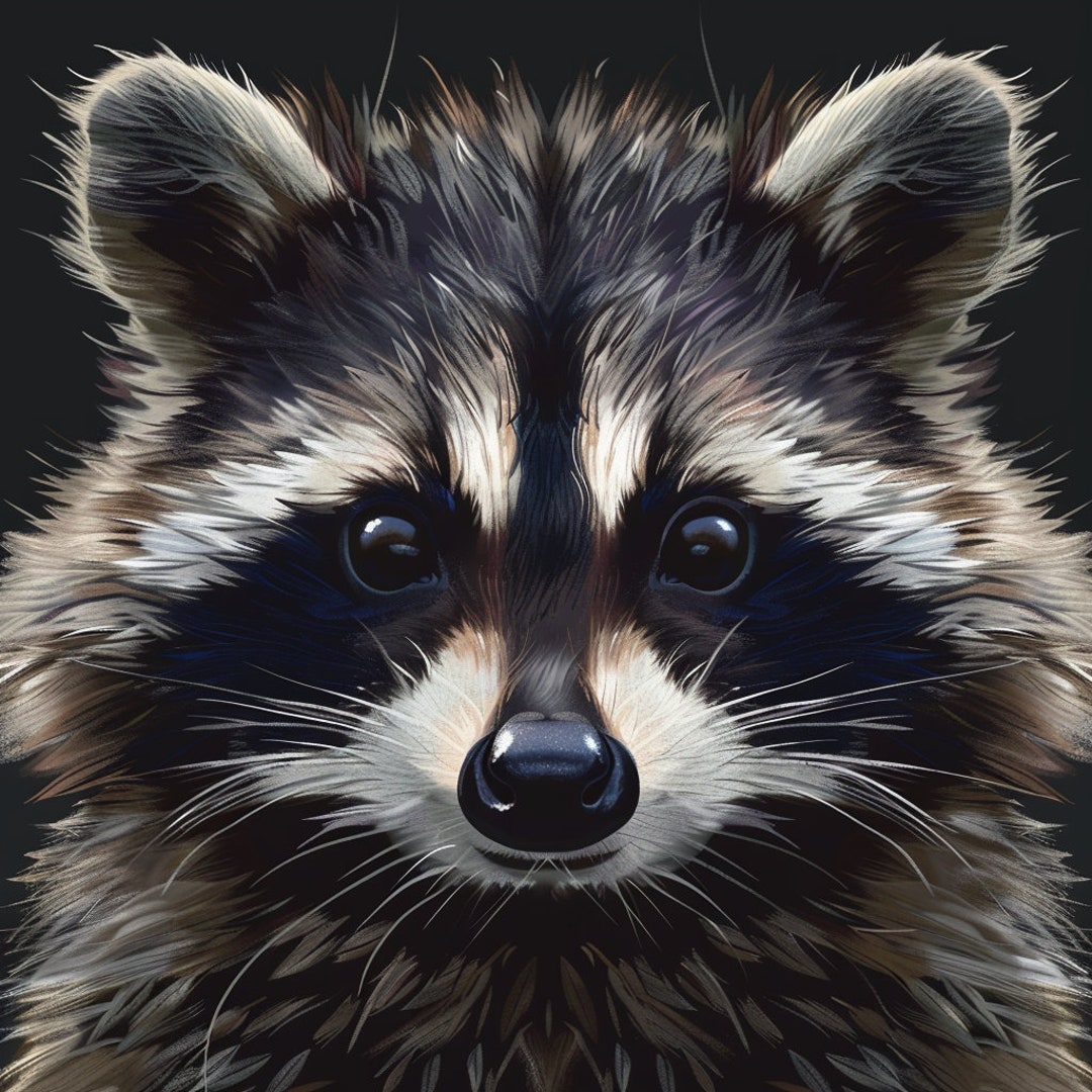 Kit Racoon Wall Art Large Photo Print 20x20 - Etsy