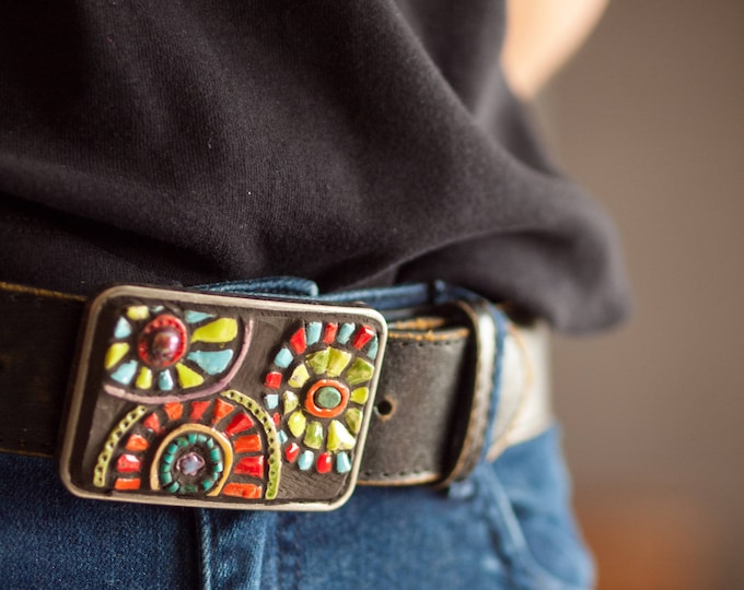 Mid Century Modern Inspired Belt Buckle With Optional Leather Belt ...